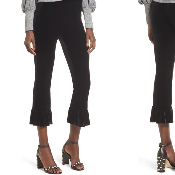 Leith | Pants & Jumpsuits | Ruffle Hem Cropped Pants By Leith | Poshmark